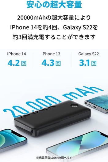Anker 335 Power Bank (PowerCore 20000) | モバイルバッテリーの製品情報 | Anker Japan ...